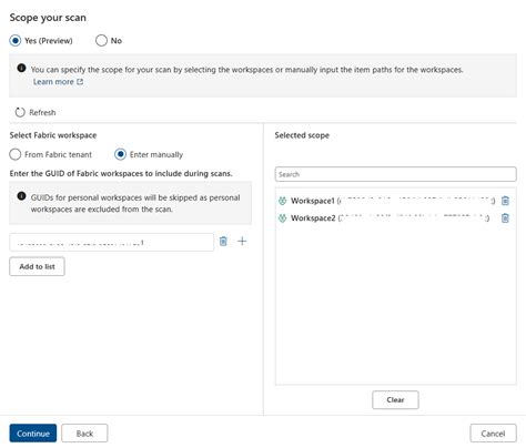 Connect To And Manage A Power BI Tenant In Microsoft Purview Same Tenant Microsoft Purview