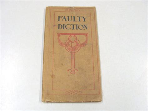 First Edition 1915 Faulty Diction Book By Funk And Wagnalls Etsy