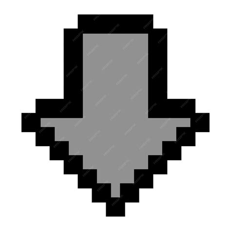 Premium Vector Pixel Art Of Arrow Icon Button Arrow Pointer Icon