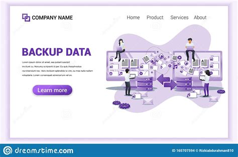 Modern Flat Design Concept Of Backup Data Copying Files Or Files