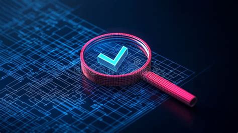 An Ai Algorithm Depicted With A Magnifying Glass And A Checkmark Representing Ethical Auditing