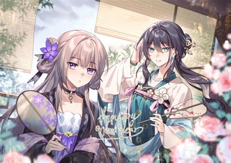 Ruan Mei And Herta Honkai And 1 More Drawn By Kangetsu Fhalei Danbooru