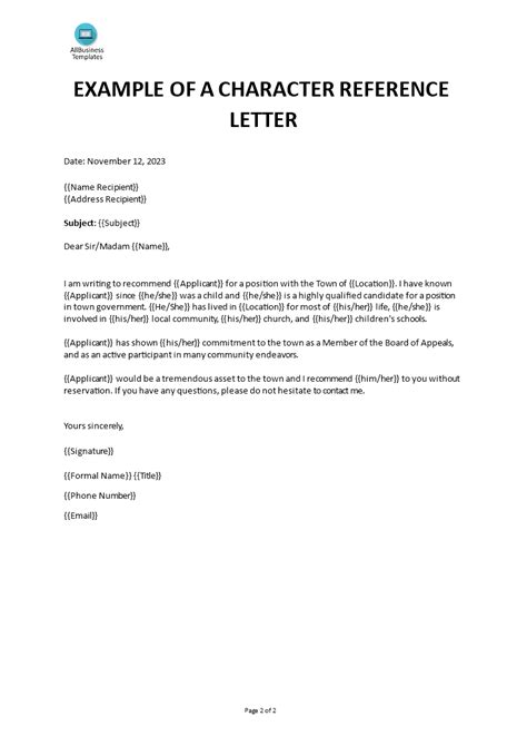 Basic Job Reference Letter Templates At Allbusinesstemplates Com