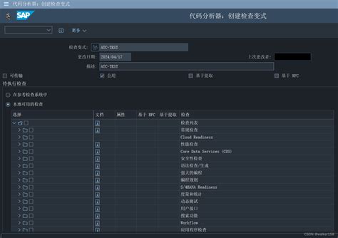abap atc 一个标准的sap代码质量管理和测试管理的框架 sap atc检查 csdn博客