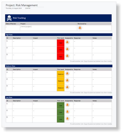 Onenote Project Management Templates