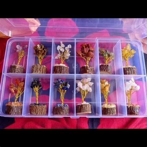 Multicolor Crystal Seven Chakra Mini Tree Boc For Healing At ₹ 280