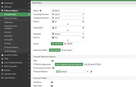 8 1 Vdom Fortigate Firewall