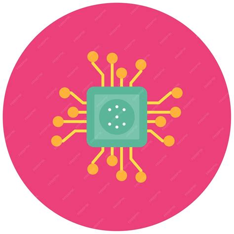 Premium Vector Data Processor Flat Illustration