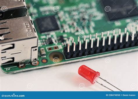 Microchip Of The Electronic Control Unit Cpu Chipset On Printed