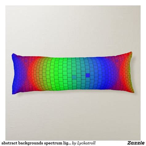 Abstract Backgrounds Spectrum Light Body Pillow Zazzle