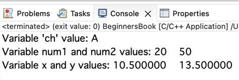 Variables In C