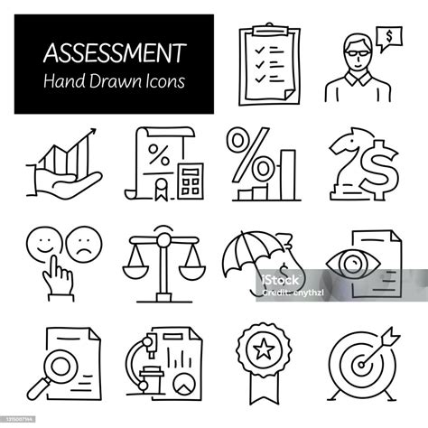 평가 관련 손으로 그린 아이콘 낙서 요소 벡터 일러스트레이션 0명에 대한 스톡 벡터 아트 및 기타 이미지 0명 검사 보기 낙서 드로잉 Istock