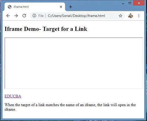Iframes en HTML - Syntaxe et attribut de balise Iframe avec différents exemples | Outils de ...