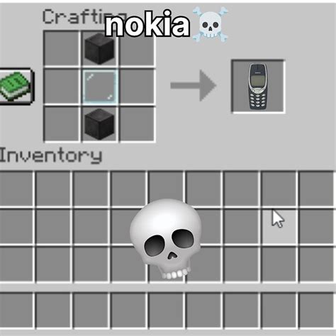Minecraft Crafting Nokia ☠️minecraft Shorts Viralshorts Trending Youtube