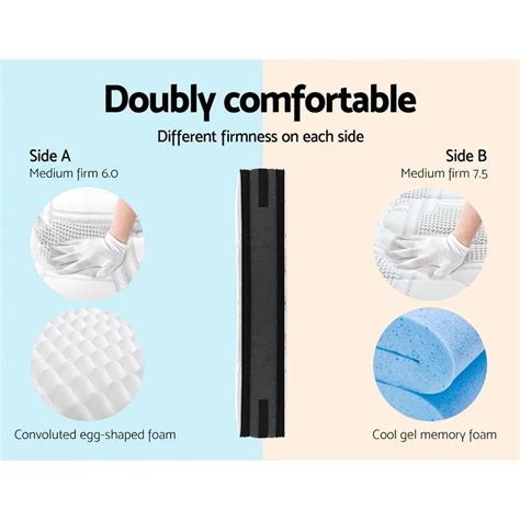 Giselle Bedding 36cm Mattress Cool Gel Memory Foam Double Bed Multi
