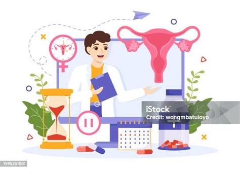 Hrt 또는 호르몬 대체 요법 약어 벡터 일러스트레이션 치료 및 호르몬 약물 건강 관리 만화 손으로 그린 템플릿 Hrt 제에 대한 스톡 벡터 아트 및 기타 이미지 Istock