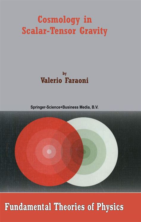 Cosmology In Scalar Tensor Gravity Fundamental Theories Of Physics