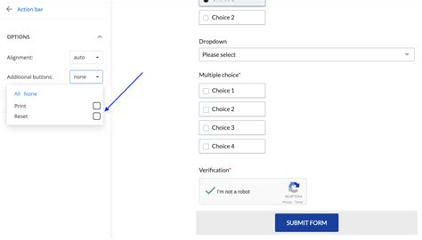 Help How To Add A Reset Button To Forms 123formbuilder