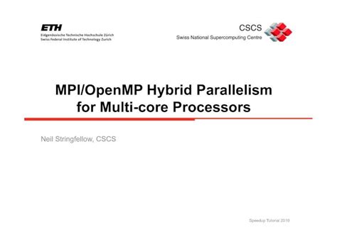 Pdf Mpiopenmp Hybrid Parallelism For Multi Core Processors