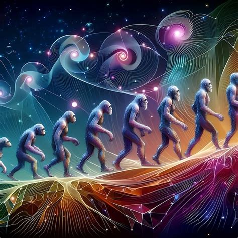 The Evolution Of The Human Species Premium Ai Generated Image