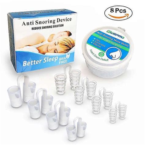 Nose Vent Sinus Relief Dilator Pack Of 8 Various Sizes A Simple Snore Stopper Solution For