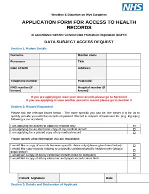 Data Subject Access Request 2021 Doc Template PdfFiller