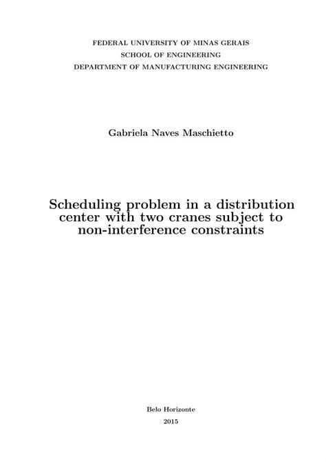 pdf scheduling problem in a distribution center with two dokumen tips