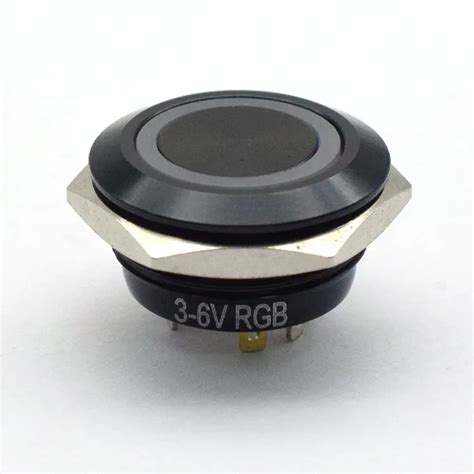 Best IP Mm Self Locking Power Metal Led Push Button RGB Antivandal Switch With Light