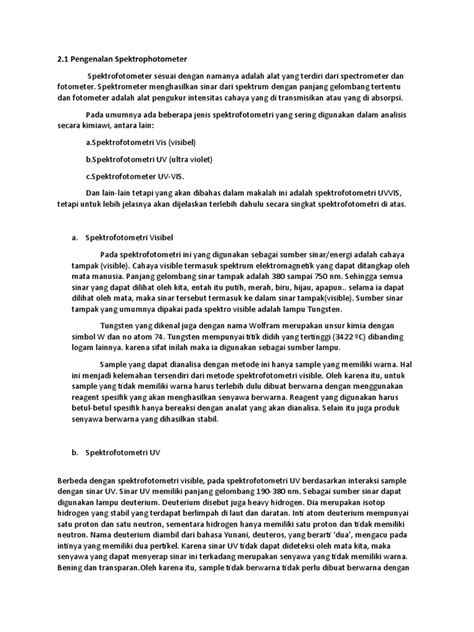 21 Pengenalan Spektrophotometer Pdf