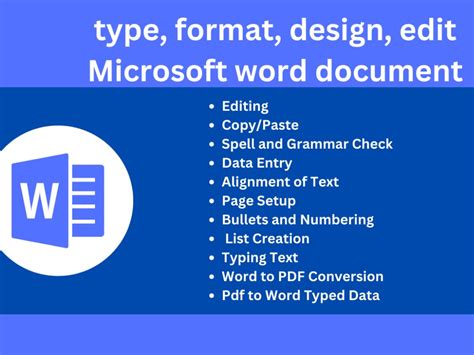 Professional Typing Formatting Design And Editing For Your Ms Word Docs Upwork