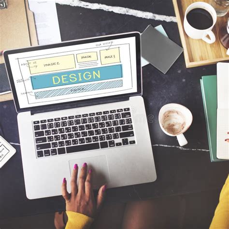 Design Html Web Design Template Concept Stock Image Image Of Digital