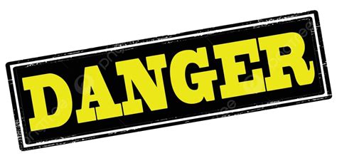 Danger Rectangular Menace Word Vector Rectangular Menace Word Png