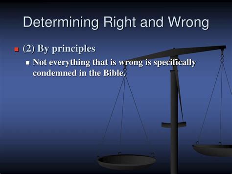 PPT Determining Right And Wrong PowerPoint Presentation Free Download ID