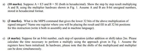 solved 10 marks suppose a e5 and b 5e both in