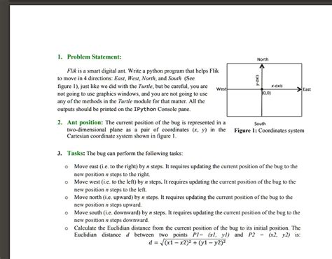 Solved Problem Statement Flik Is A Smart Digital Ant Write A Python