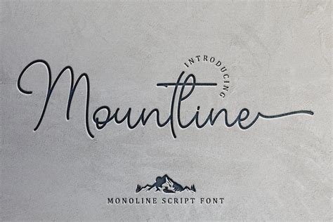 Mountline Script Font Free Download Creativetacos