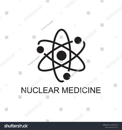 Nuclear Medicine Icon Medical Icon Stock Vector Royalty Free