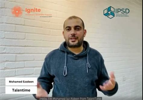 Ipsd Innovative Private Sector Development Meet Mohamed Al Madhoun From Talent Time