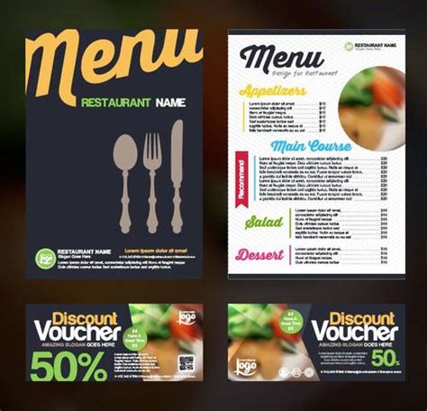 Menu Layout Vector Free Download