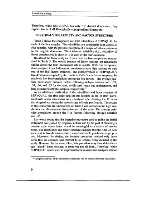 SERVQUAL: A multiple- Item Scale for measuring consumer perceptions of service quality (PDF ...
