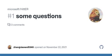 some questions · issue 1 · microsoft hitter · github