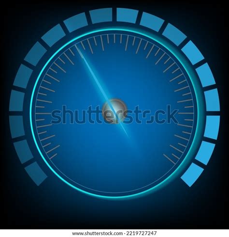 Gauge Meter Indicator Speedometer Circular Percentage Stock Vector Royalty Free 2219727247