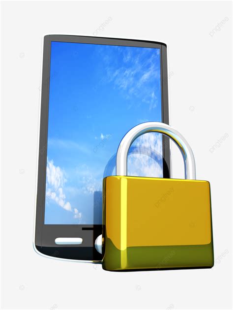 Smartphone Lock Modern Touchscreen Encrypt Display Organizer Electronic PNG Transparent Image