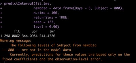 making predictions from a mixed model using r patrick ward phd