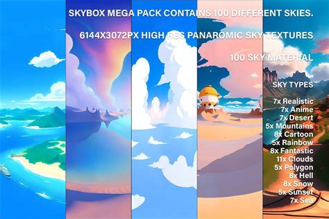 Artstation Skybox Mega 100 Pack Cartoon Stylize Landscape Clouds Sky 3d Model Unity Unreal Artstation Skybox Mega 100 Pack Cartoon Stylize Landscape Clouds Sky 3d Model Unity Unreal