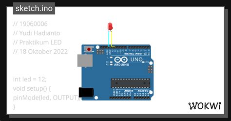 Praktikumled1 Wokwi Esp32 Stm32 Arduino Simulator