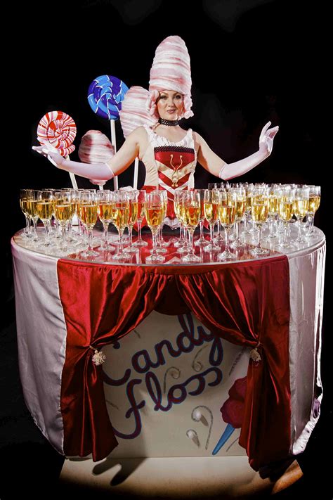 Candy Floss Living Tables Willy Wonka Themed Entertainment