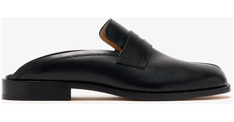 Maison Margiela Tabi Mule Loafers In Black For Men Lyst