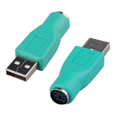 USB Male To PS2 PS 2 Female Mouse Keyboard PC Computer Converter Adapter Plug Connector PS2 To