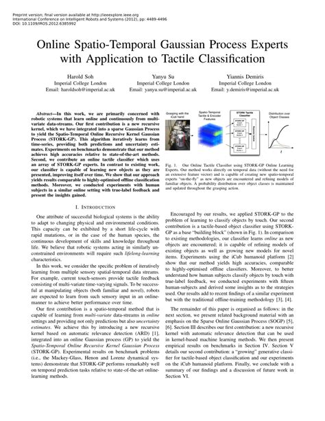 pdf online spatio temporal gaussian process experts with application